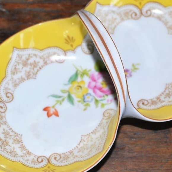 Noritake | Dining | Vtg Noritake Hand Painted Nut Dish Yellow Flowers ...